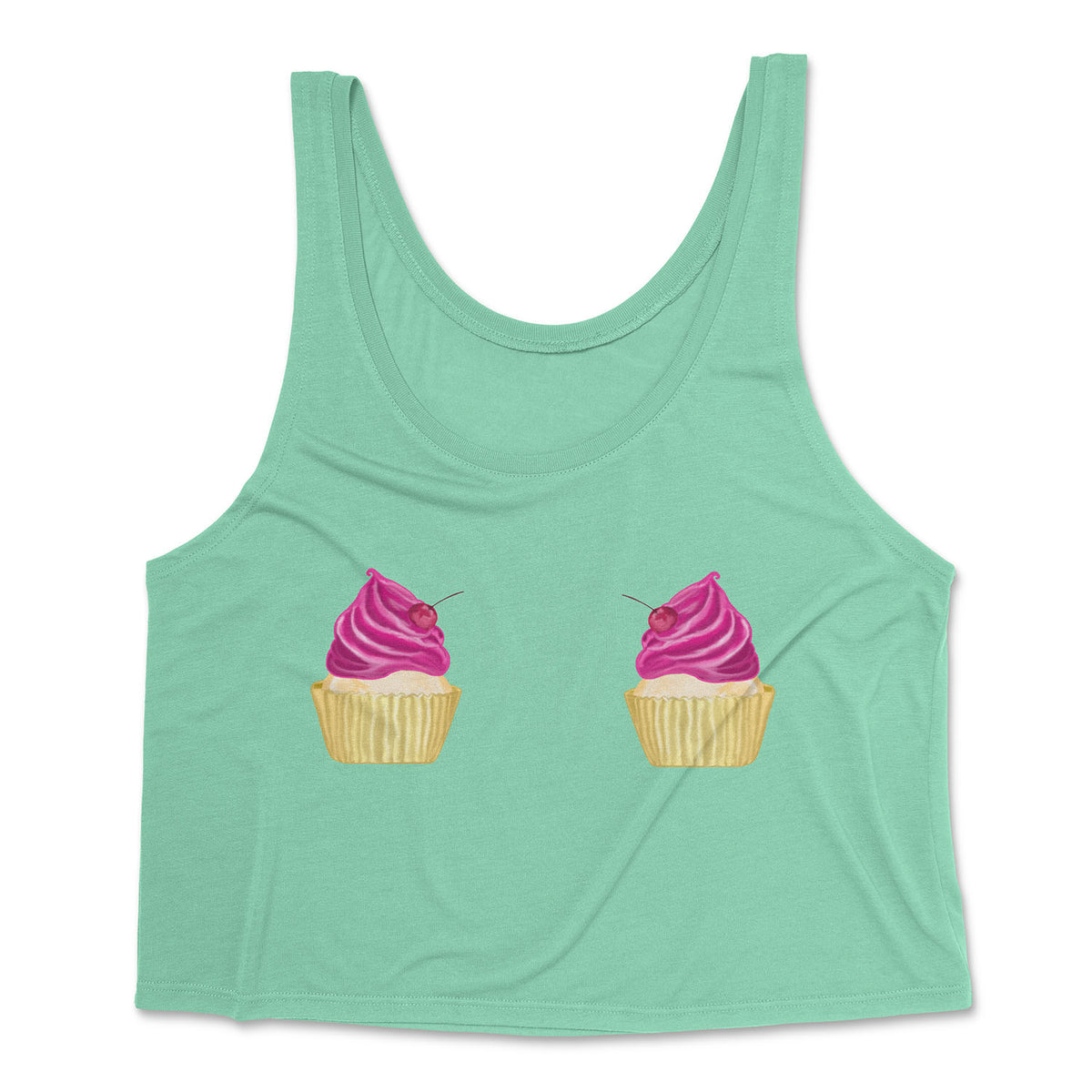 Women's Cupcake Boobies Tank Top | Super Soft Boxy Flowy Fit Tank ...